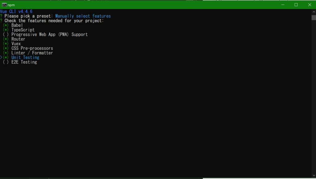 npmを使ってVue.jsのプロジェクトを作る(マニュアル操作によるインストール) | shark code